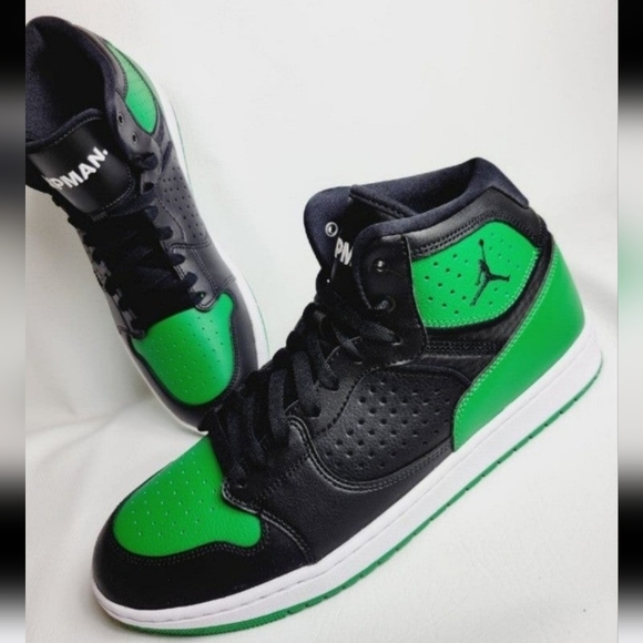 Nike | Shoes | 1 Mens Nike Jordan Access Ar376213 Green Black ...